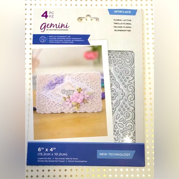 Crafter’s Companion | Office | Gemini Floral Lattice Deep Cut ...